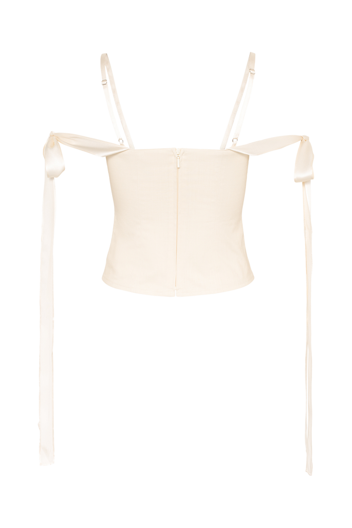 Elsa Bustier Ivory
